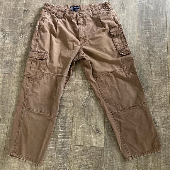 5.11 Tactical | Pants | 51 Tactical Mens 38 X 3 Brown Cargo Multi Pocket Utility Pants | Poshmark